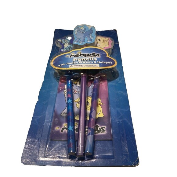 Colorbok | Office | Vintage 203 Neopets Pencils W Jumbo Erasers 20 ...